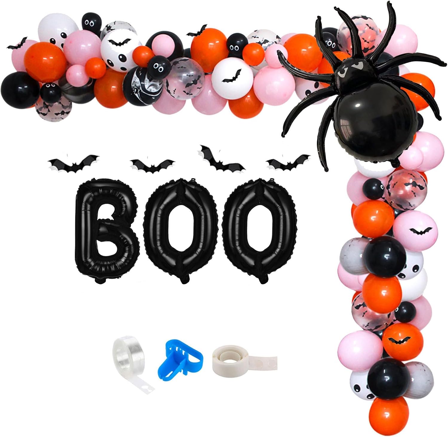 Amazon.com: Pink Halloween Balloon Garland, Halloween Baby Shower Party ...