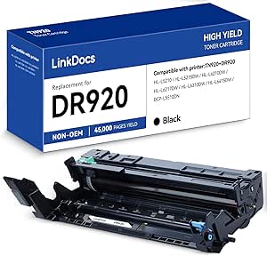 Amazon.com: LinkDocs DR920 High Yield Imaging Drum Unit Replacement for Brother DR-920 DR 920 to ...