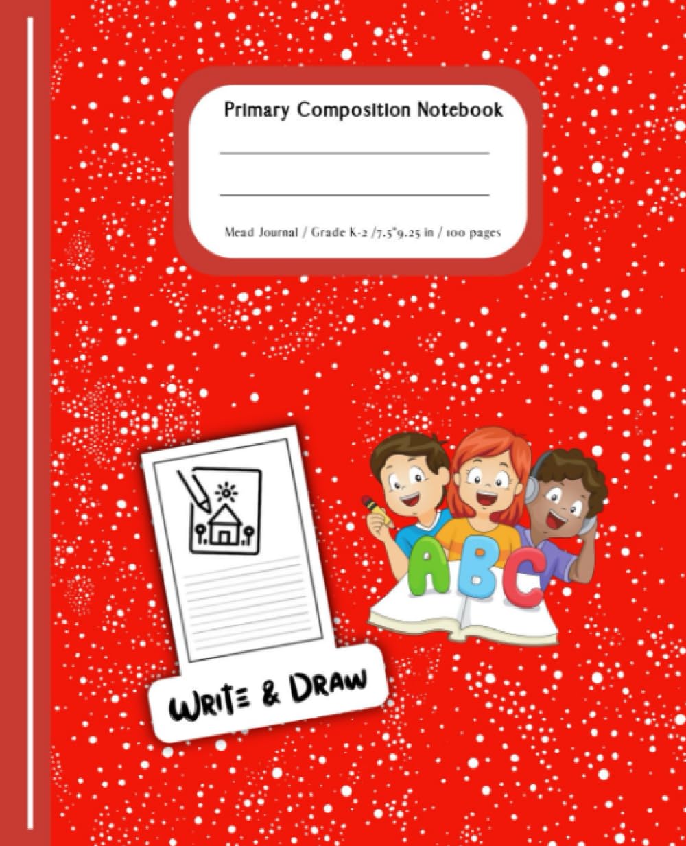 mead primary journal grades k-2: red marble Marble Primary Composition ...