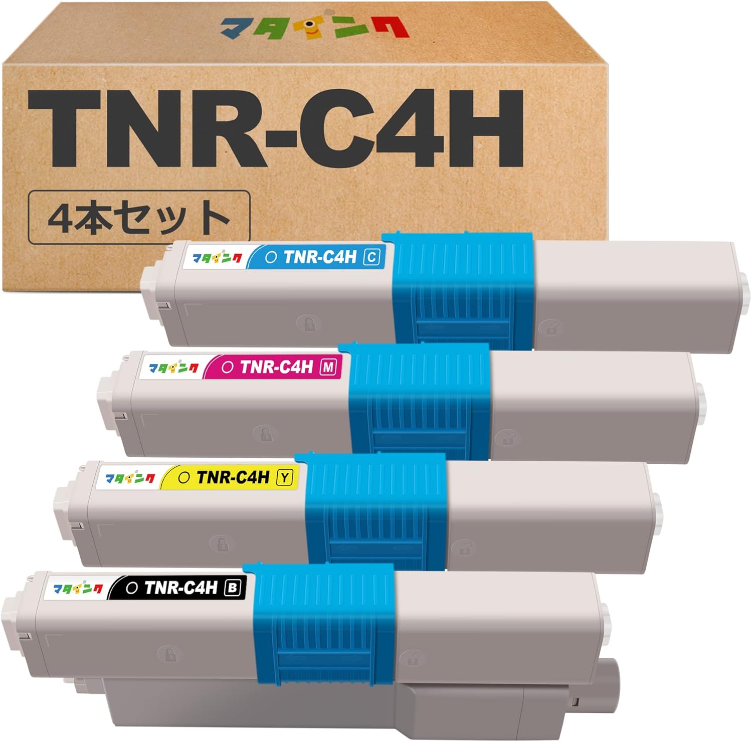 Amazon.co.jp: マタインク TNR-C4H 互換トナーカートリッジ OKI対応 TNR-C4HK1 TNR-C4HC1 TNR-C4HM1 TNR-C4HY1 4色セット 互換 ...