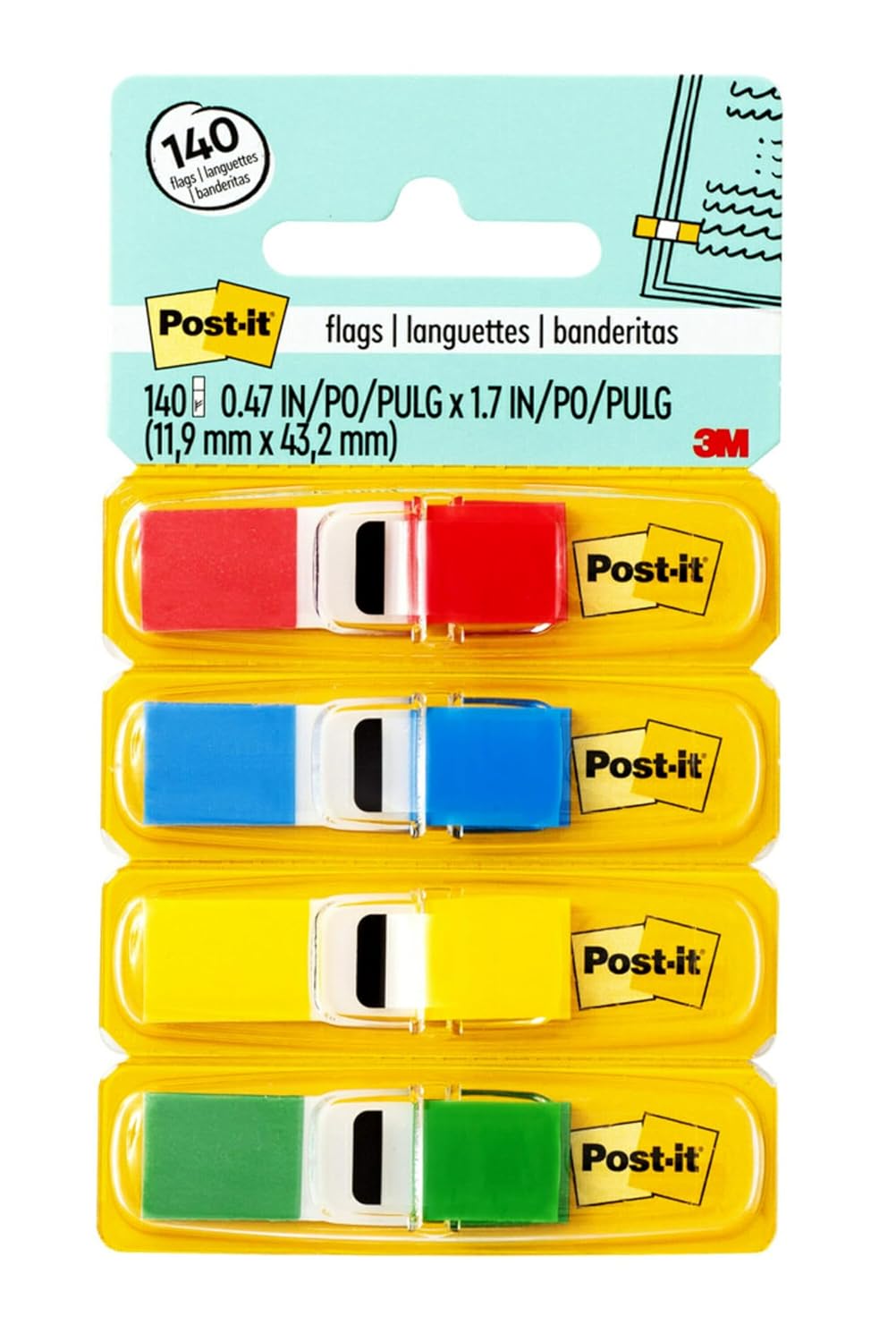 Post-it Flags, Ideal for Marking and Flagging Documents, Assorted ...