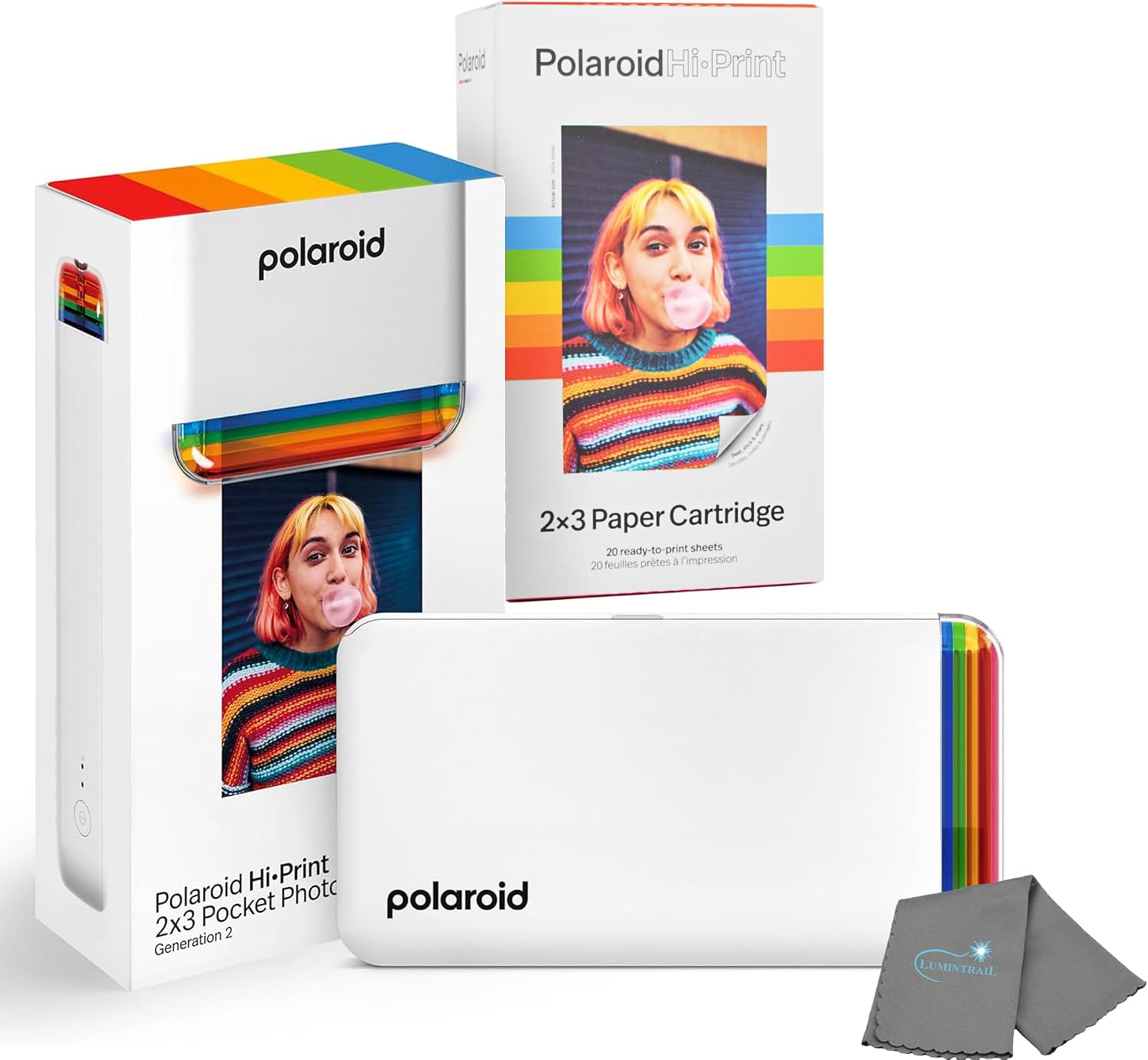 Amazon.com : Polaroid Hi Print + 20 Photo Bundle, 2nd Generation Phone ...