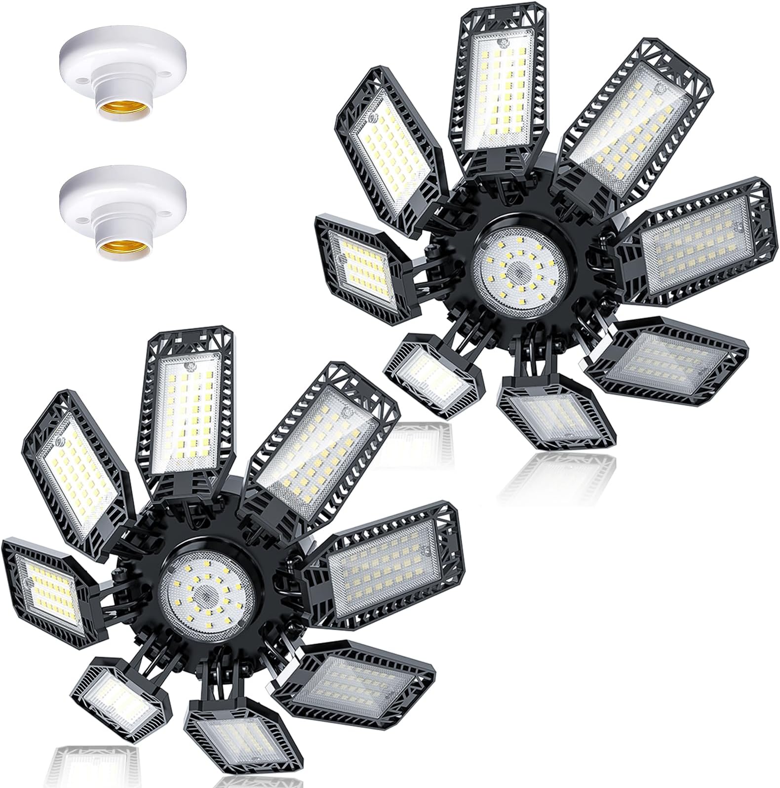 LED Garage Lights, 140W 18500 Lumens Garage Lighting, 6000K Daylight ...