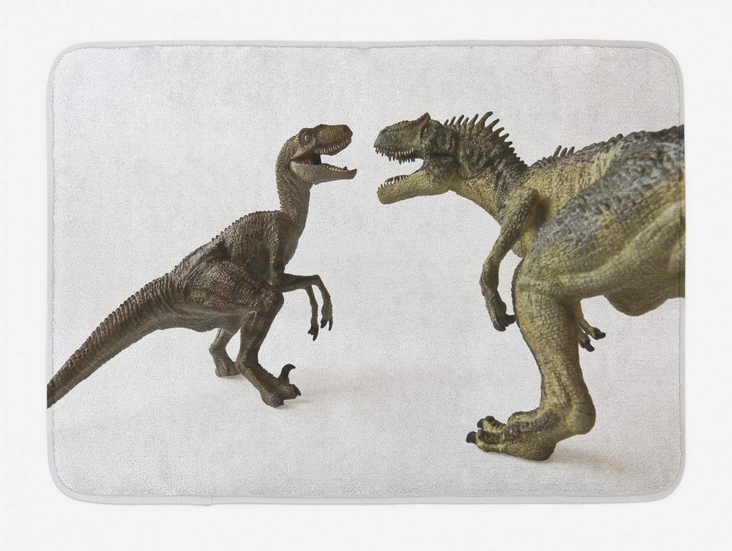 Amazon.com: Lunarable Velociraptor Bath Mat, Close up Photo of Digital ...