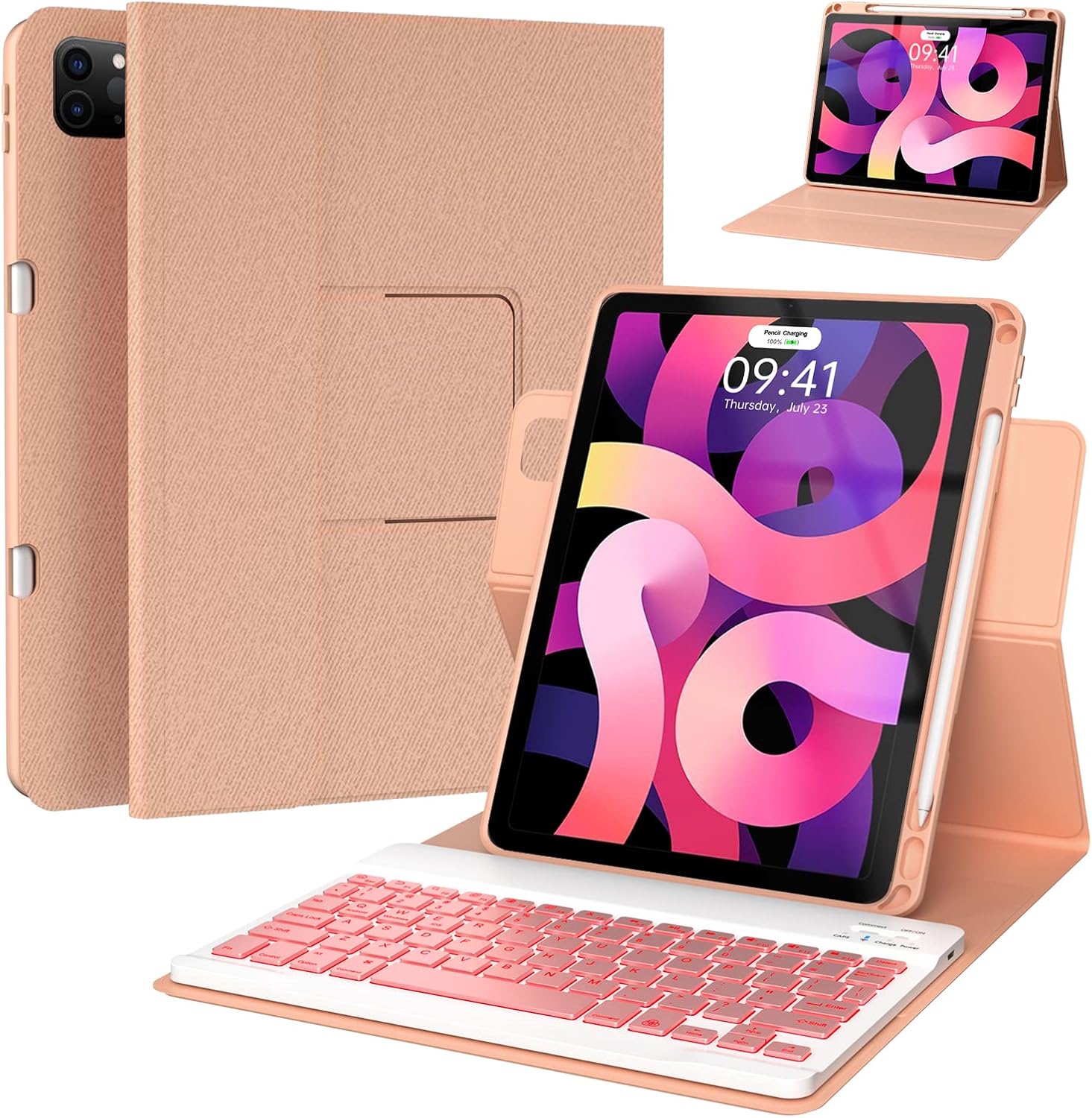 Amazon.com: Keyboard case for ipad Air 11 inch(M2 2024)/10.9 Inch Air ...