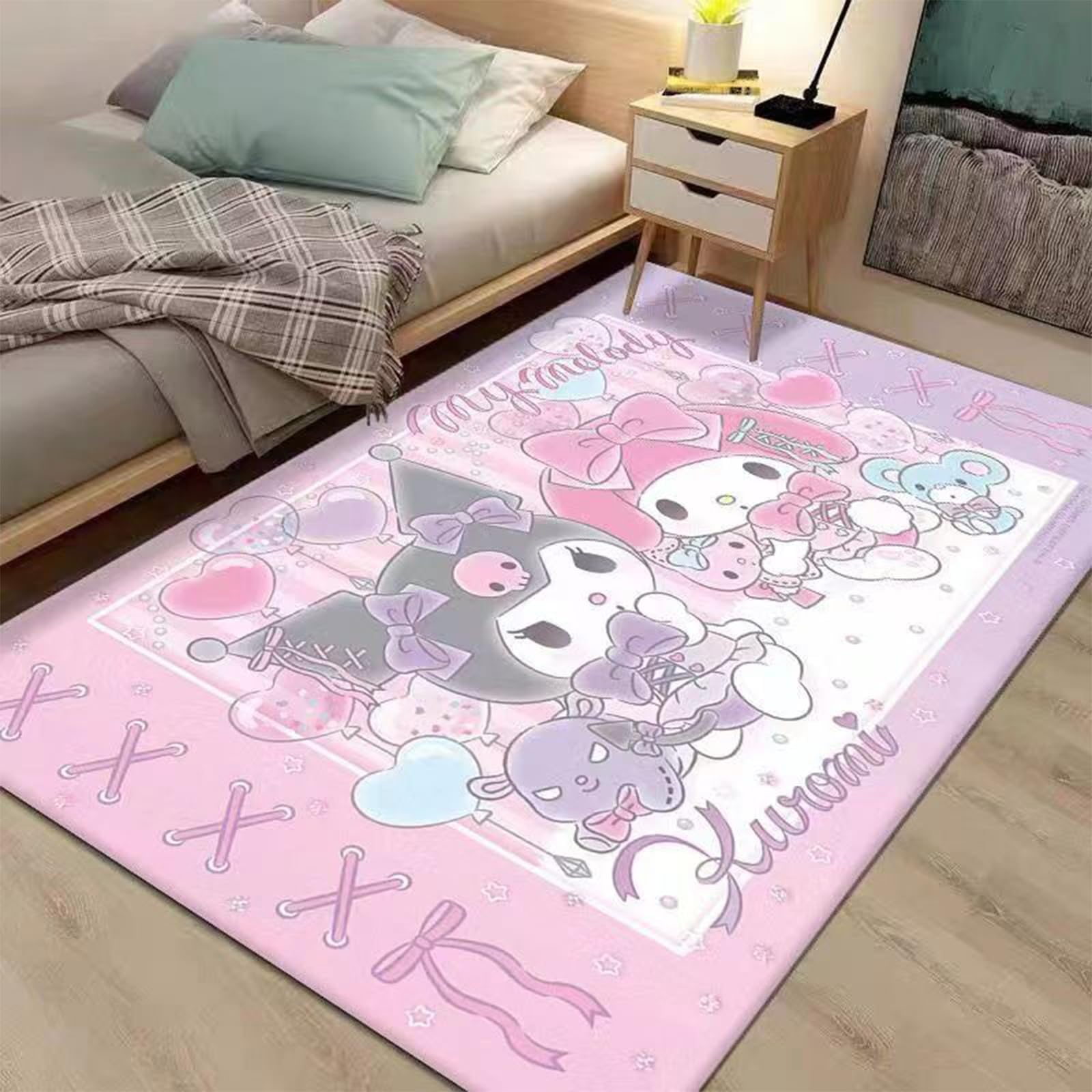 Amazon.com: Kawaii Melody Rug for Girls Bedroom Carpet for Living Room ...