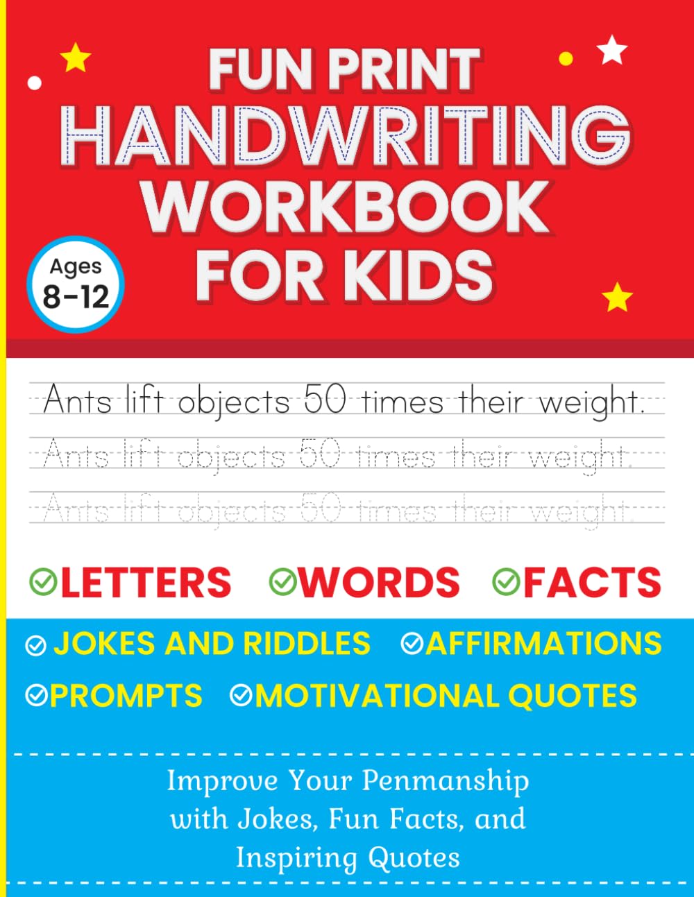 Fun Print Handwriting Workbook for Kids: Improve Your Penmanship with ...