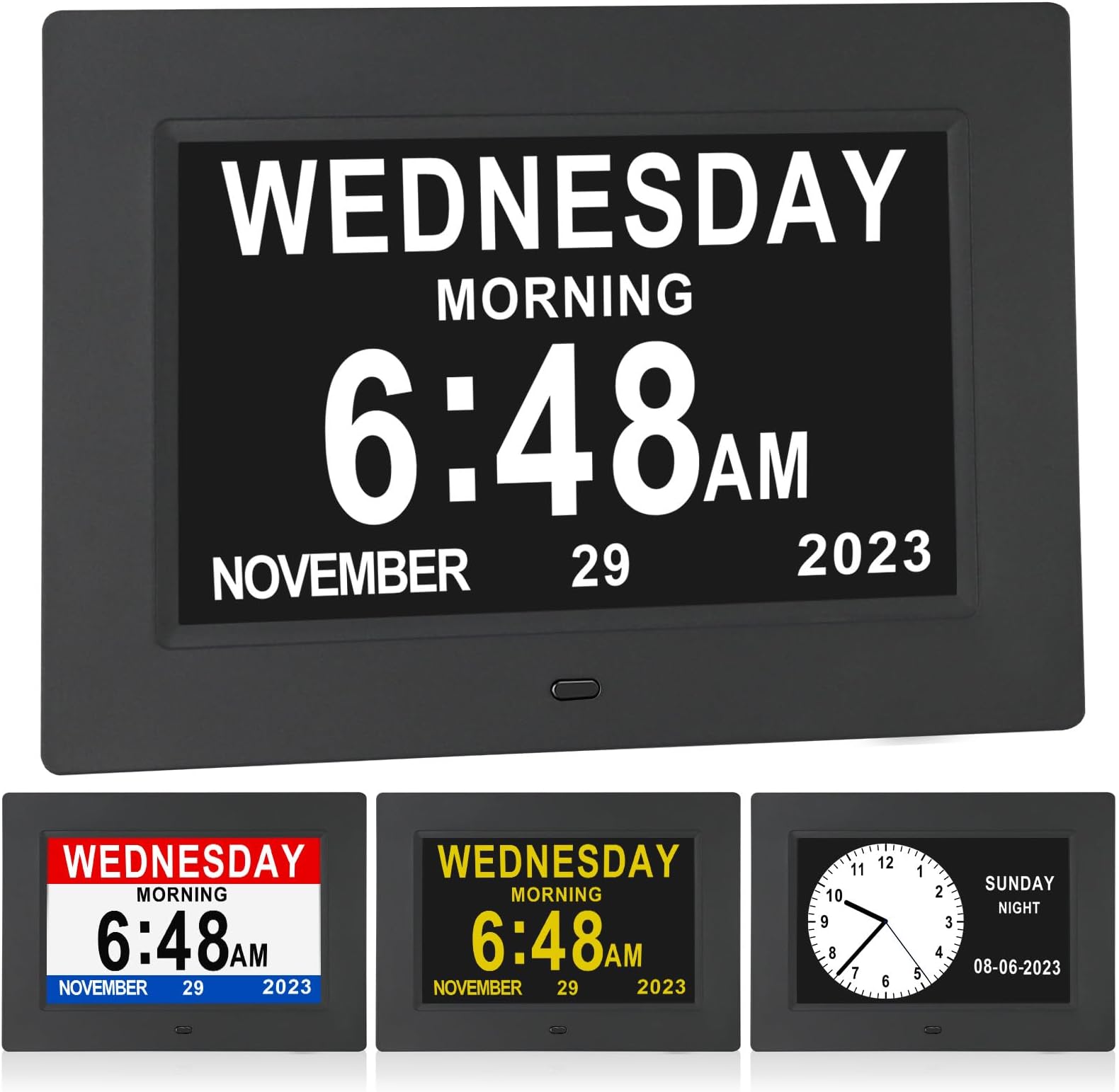 Amazon.com: ybest 7 Inch Extra Large Day Date Time Digital Day Calendar ...