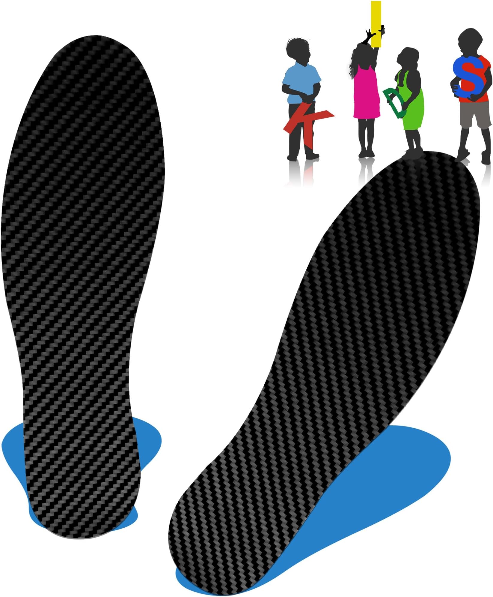 Amazon.com: TippyToe Kids Carbon Fiber Insoles for Children's ...