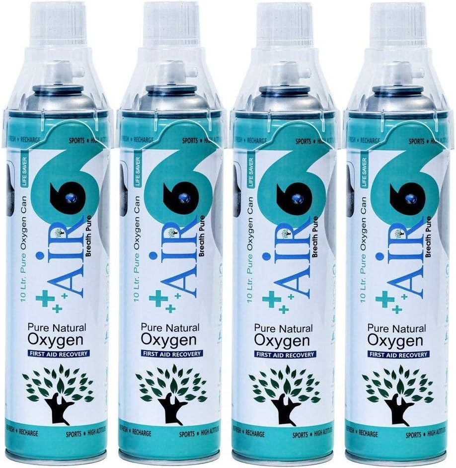Buy Air6 Portable Oxygen Can | First Aid Essential kit| Revitalizes ...