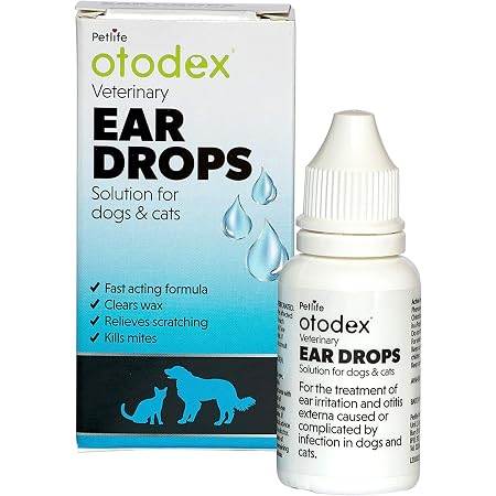 Petlife Otodex Ear Drops, 14 ml : Amazon.co.uk: Pet Supplies