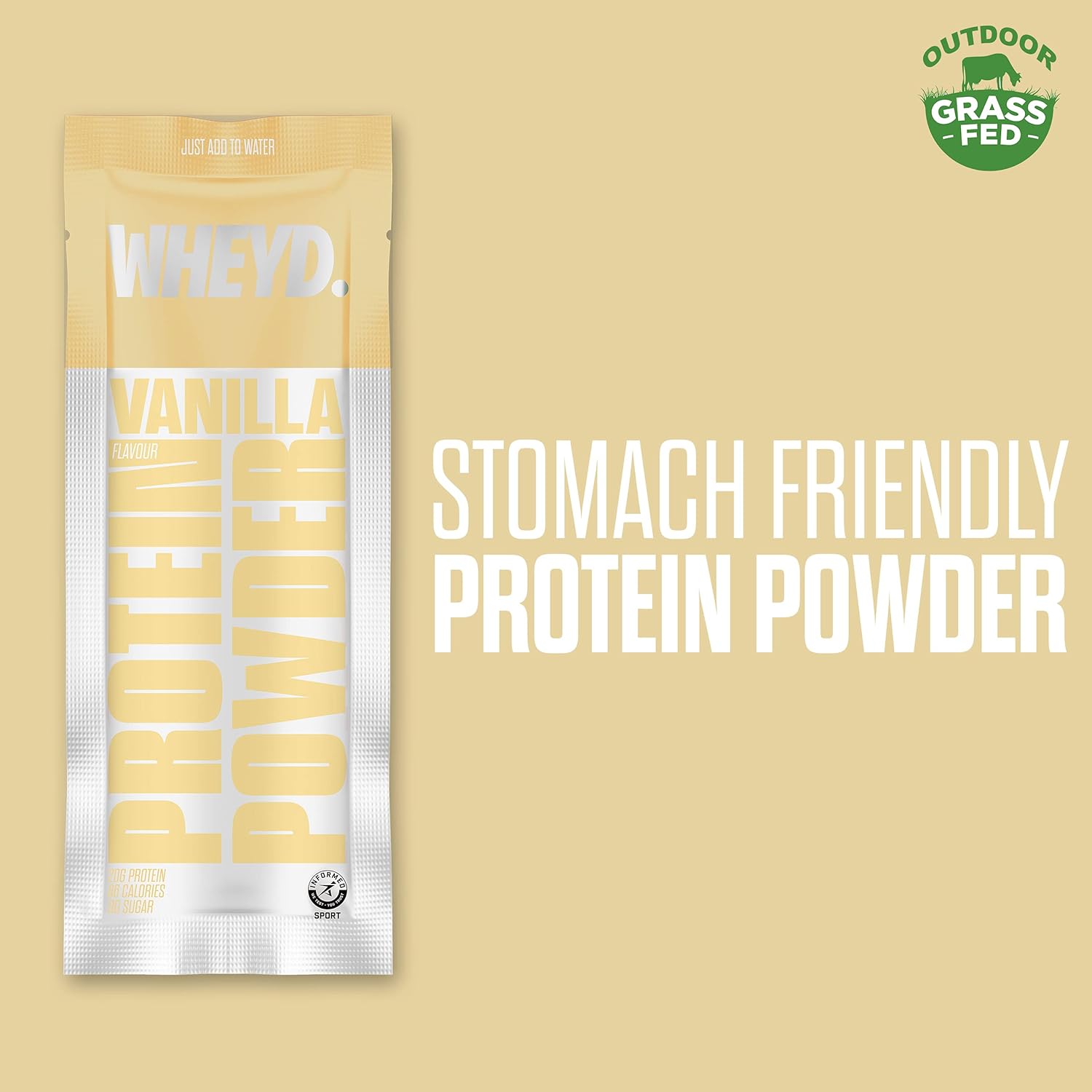 WHEYD Protein Powder Sachets – Grass Fed Hydrolysed Whey Isolate ...