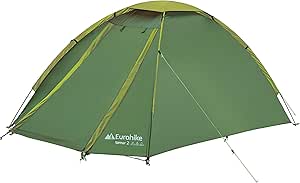 Eurohike Tamar 2 Dome Tent for Two People with Porch, 2 Man, Compact ...
