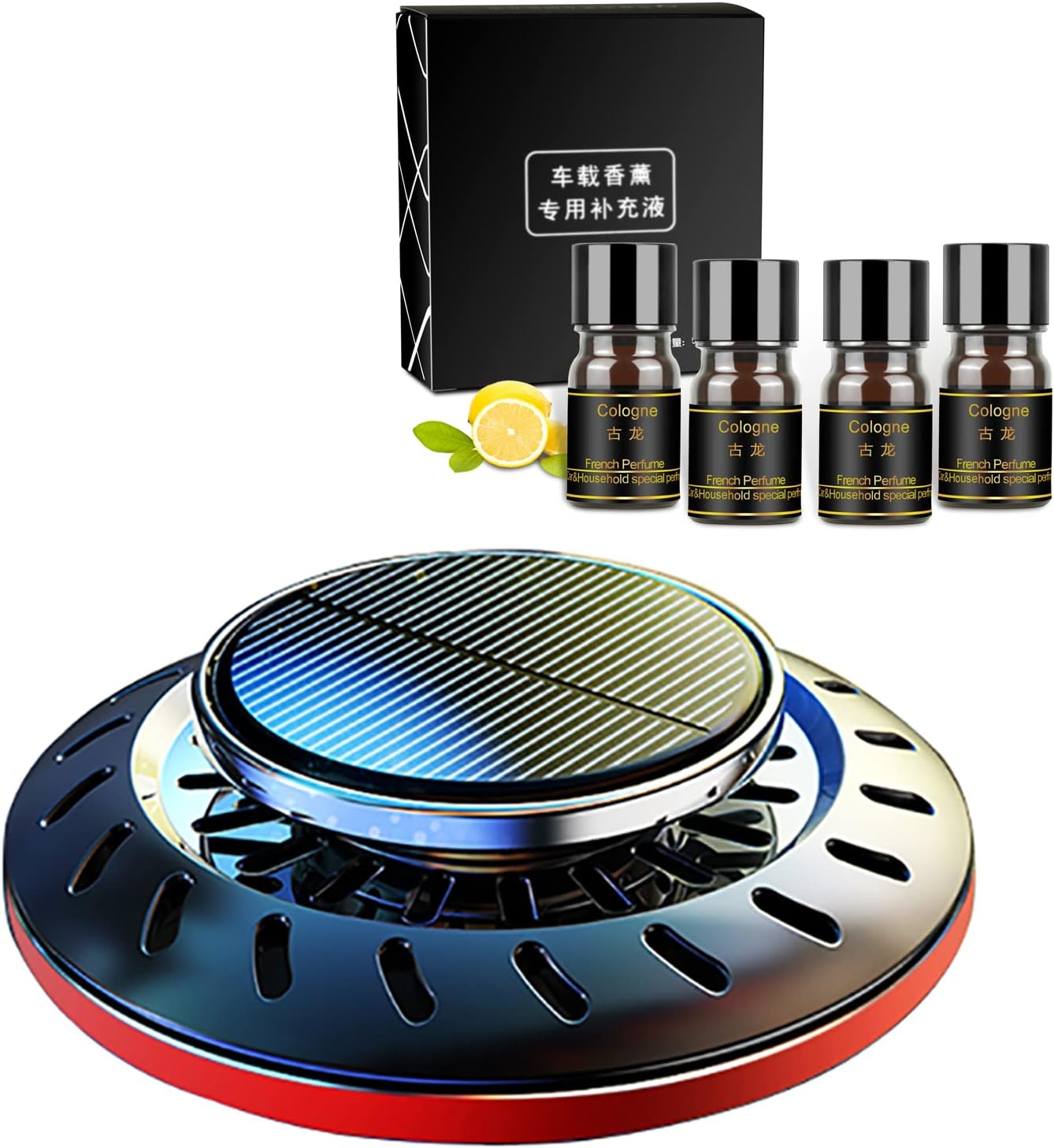 Amazon.com: Kwak's Car Air Freshener,Rotating Solar Aromatherapy ...