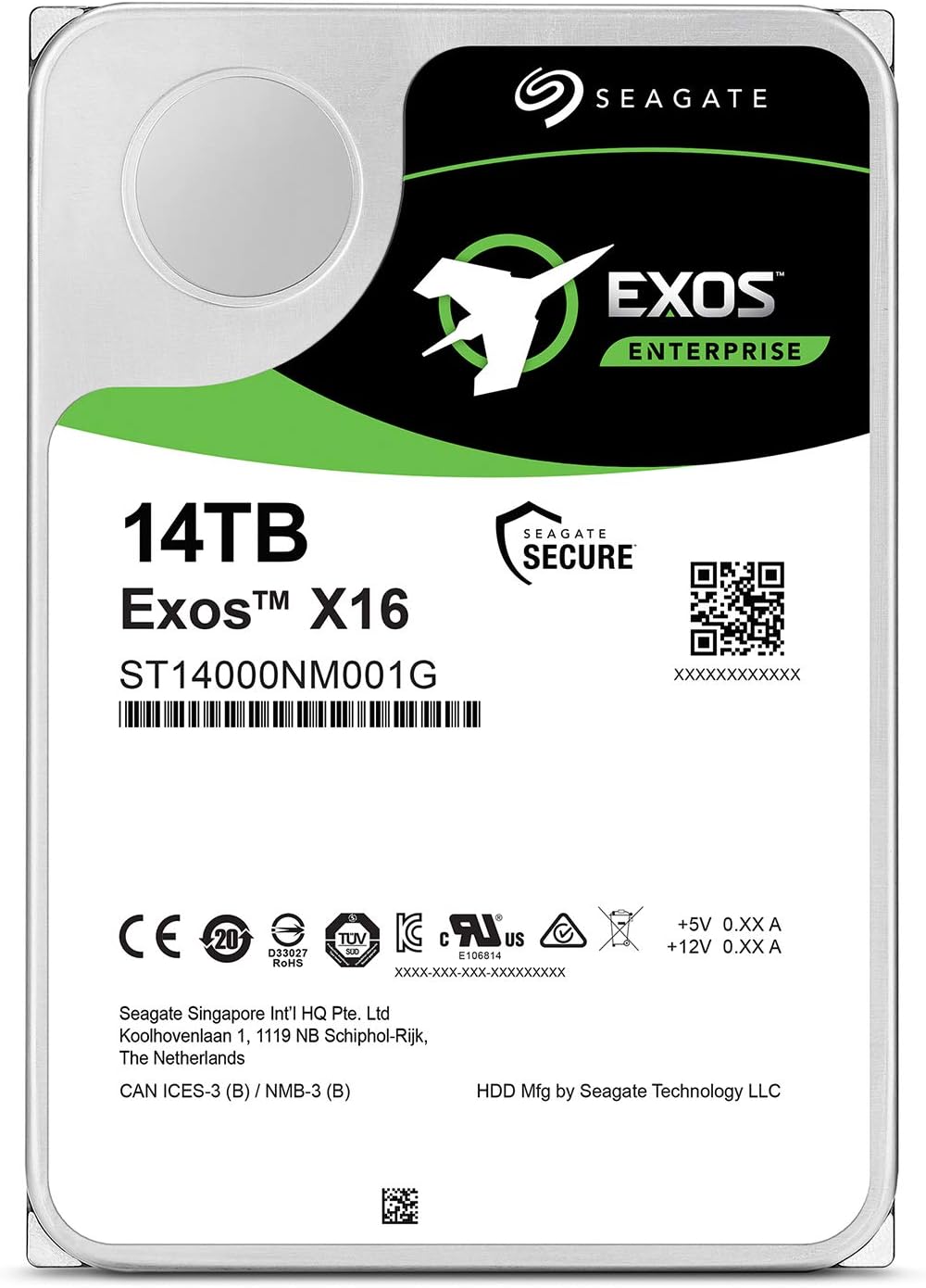 Amazon.com: Seagate Exos X16 14TB 7200 RPM SATA 6Gb/s 256MB Cache 3.5 ...