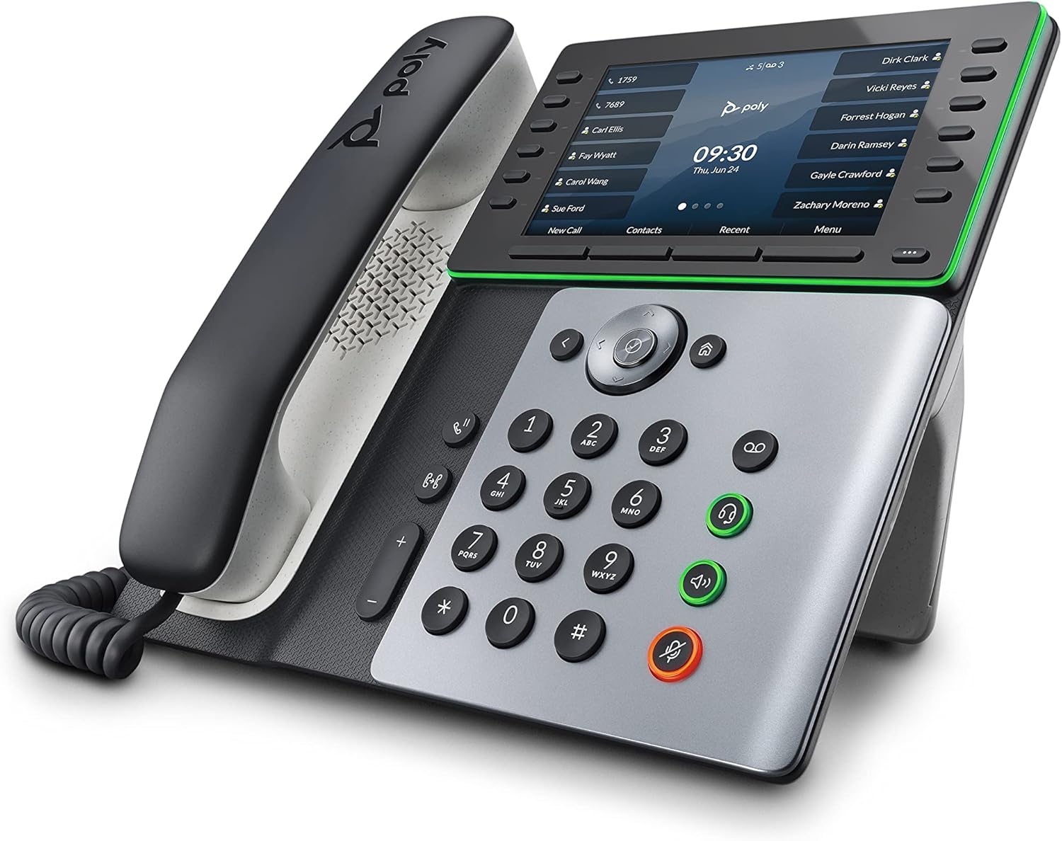 Amazon | Poly Edge E500 IP デスクフォン (Plantronics + Polycom) – ハイブリッド作業用に ...
