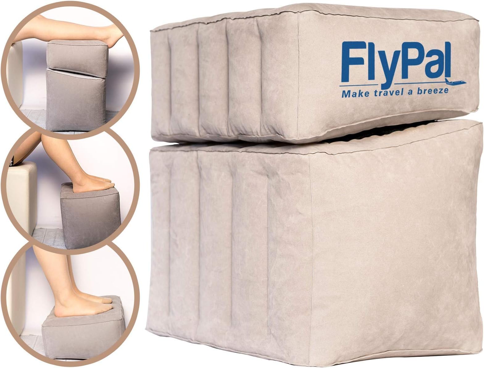 Amazon.com: FLYPAL Inflatable Foot Rest for Air Travel, U.S Patented 2 ...