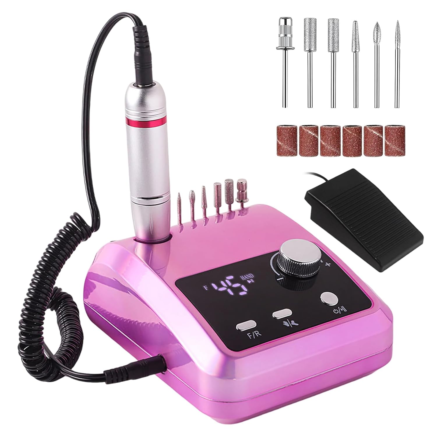 Amazon.com: CozyZen Electric Nail Drill Professional: 45000 RPM Nail ...