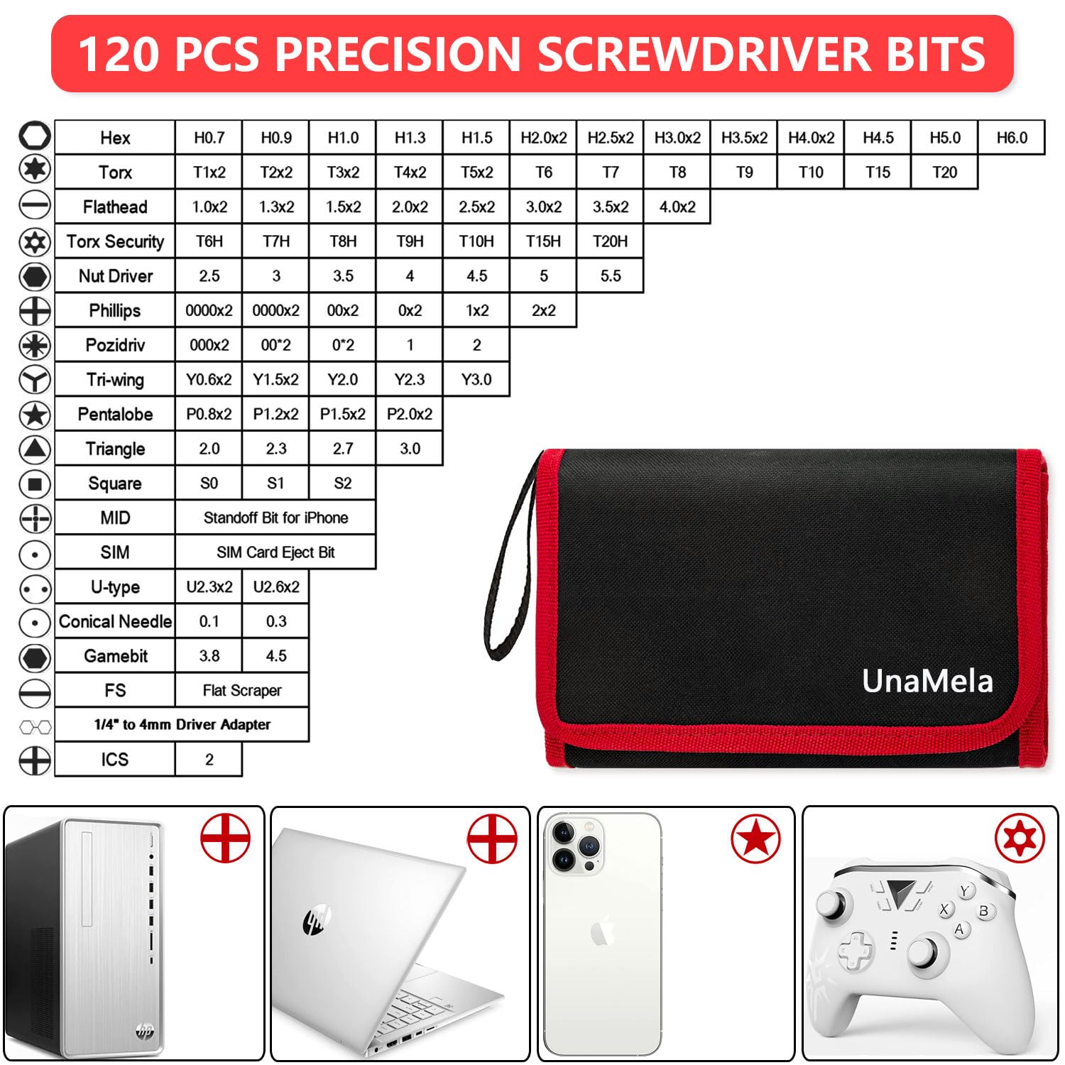 Snapklik.com : PC Building Tool Kit 140-IN-1: Computer Tool Kit For ...
