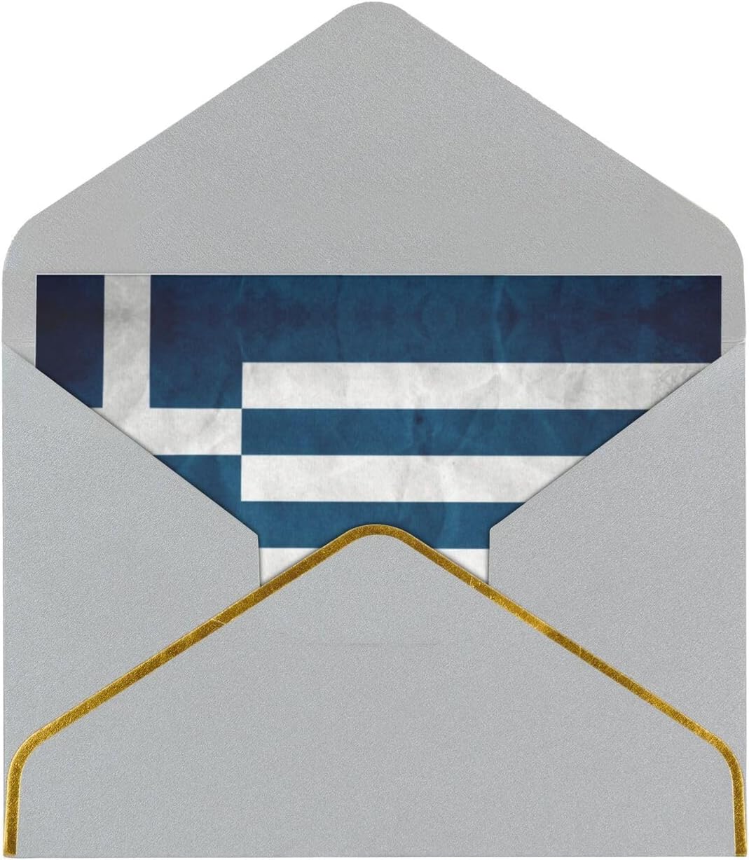 MQGMZ Greek Flag Print Thank You Cards With Envelopes Classic Blank ...