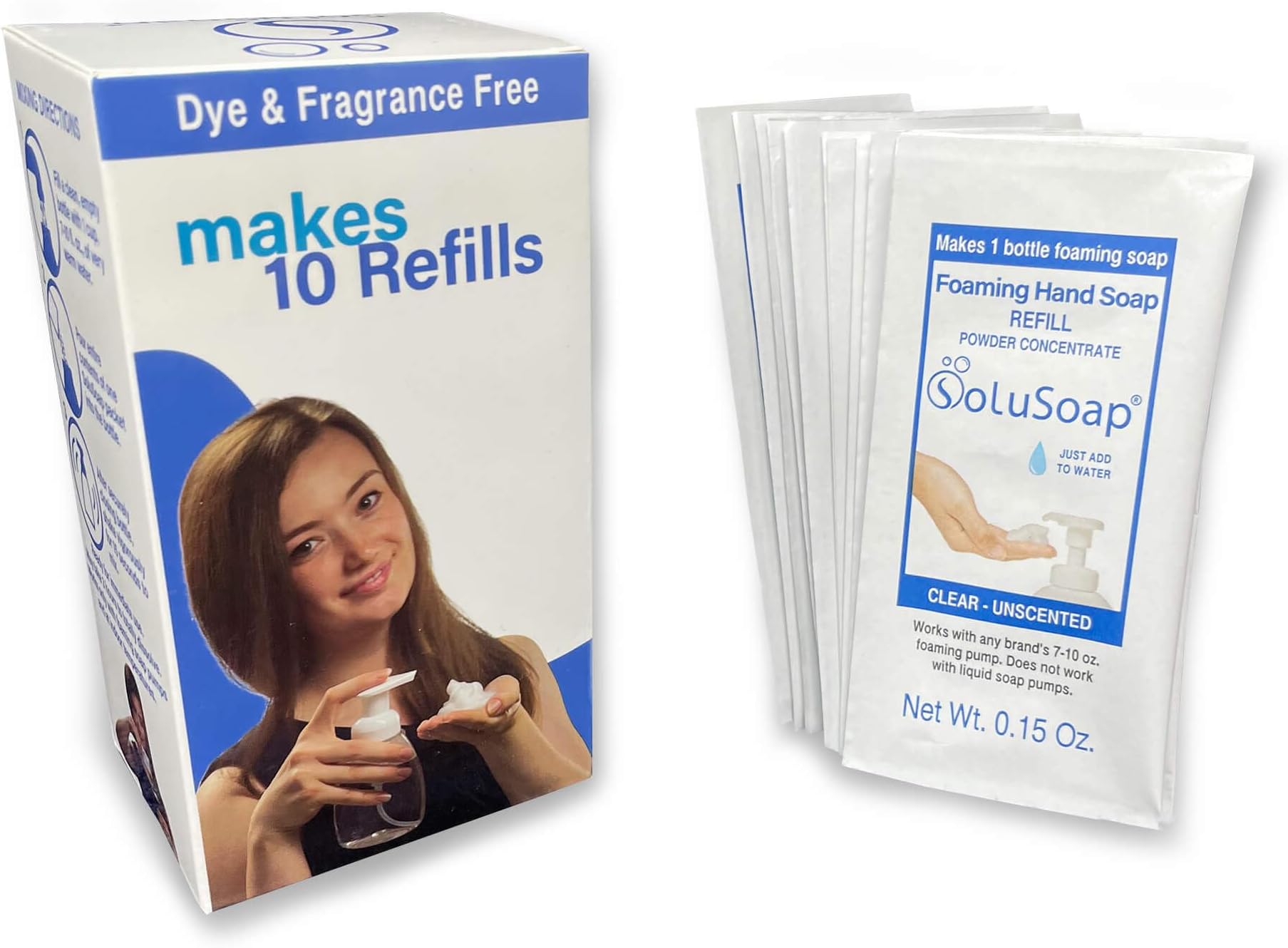 Amazon.com : SoluSoap Unscented Makes 10 bottles of Premium Foaming ...