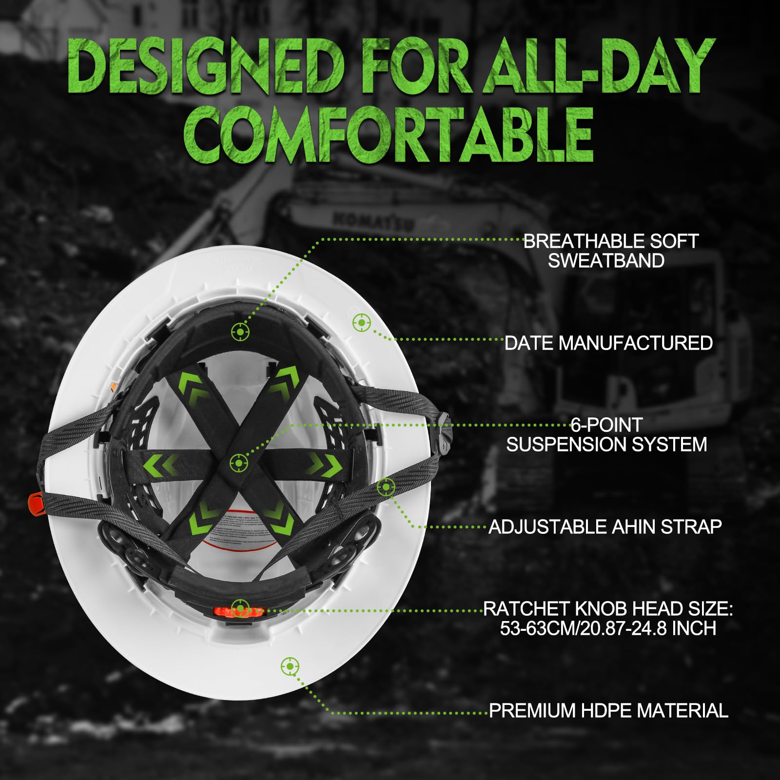 Snapklik.com : Matrix Full Brim Hard Hat Vented Construction Safety ...