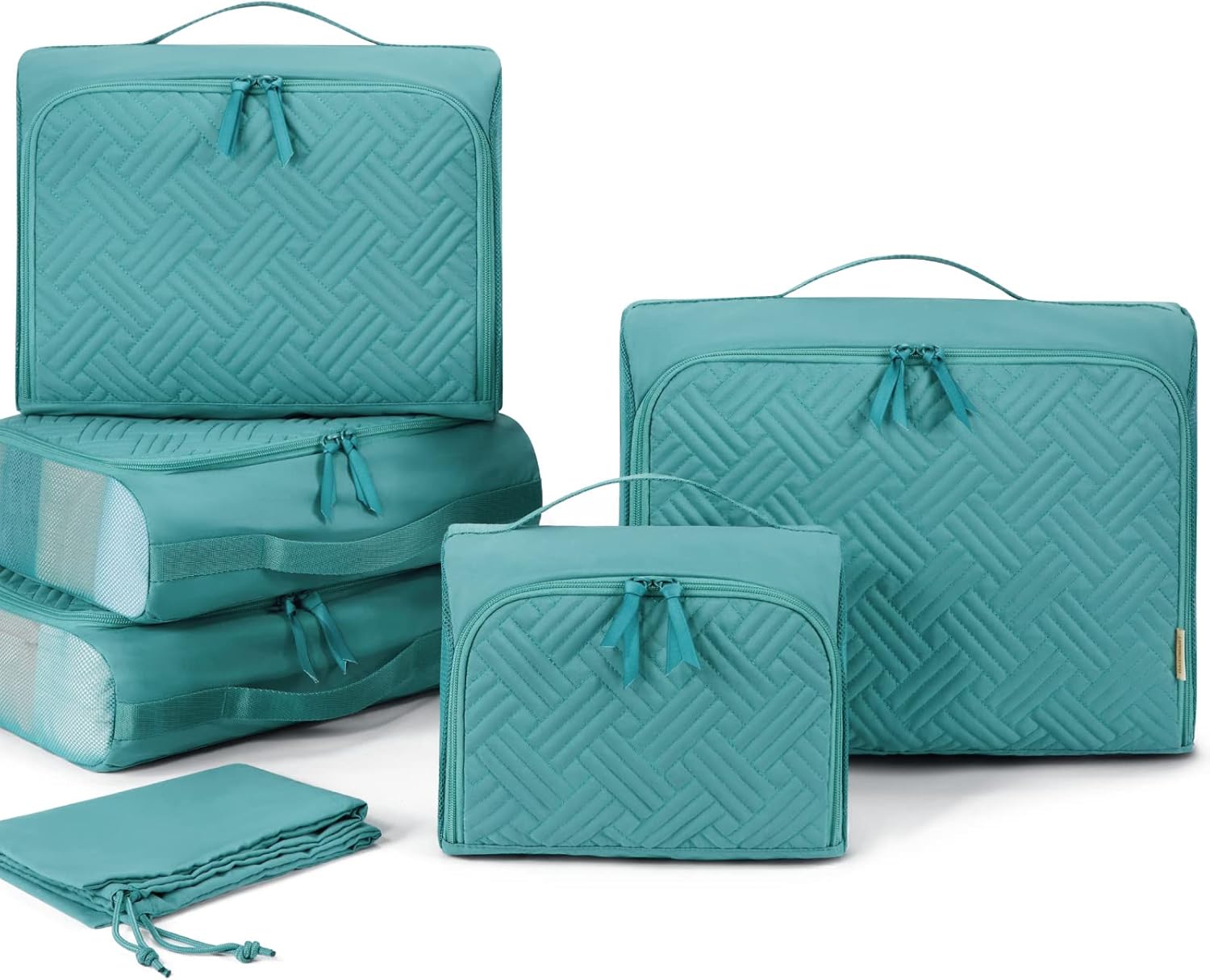 Amazon.com: BAGSMART Soft Packing Cubes for Suitcases, Quilted 6 Set ...