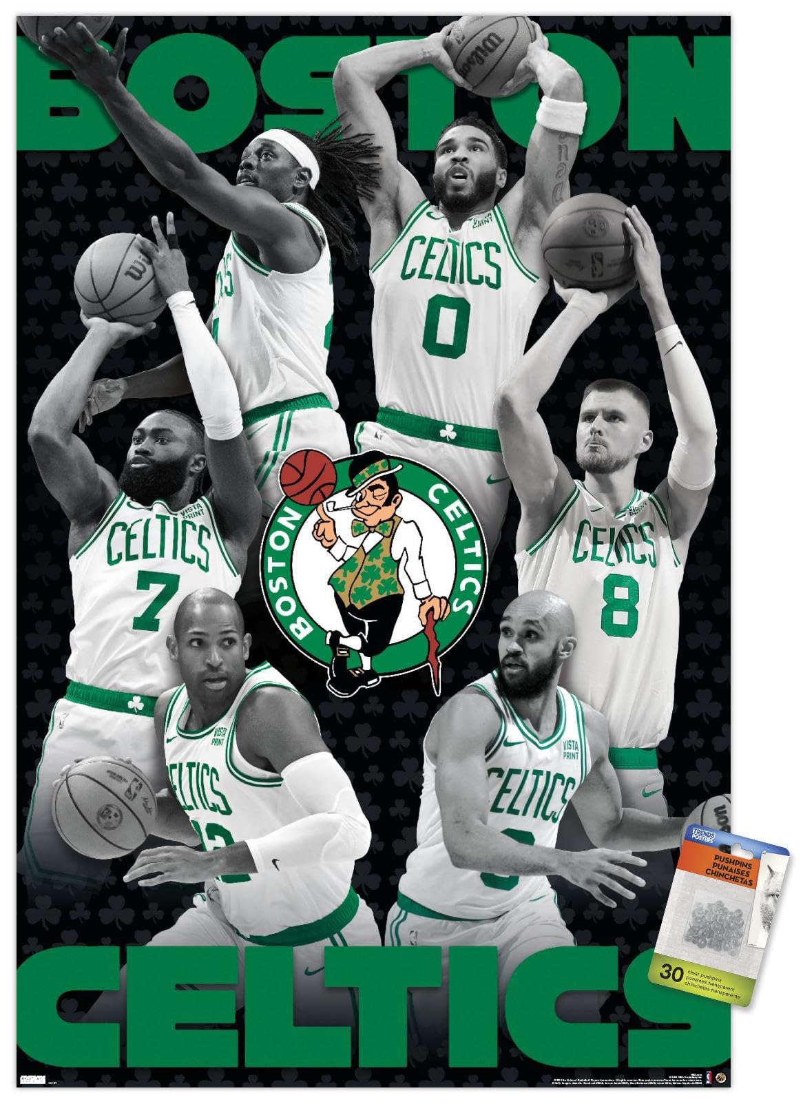 Amazon.com: Trends International NBA Boston Celtics - Team 24 Wall ...