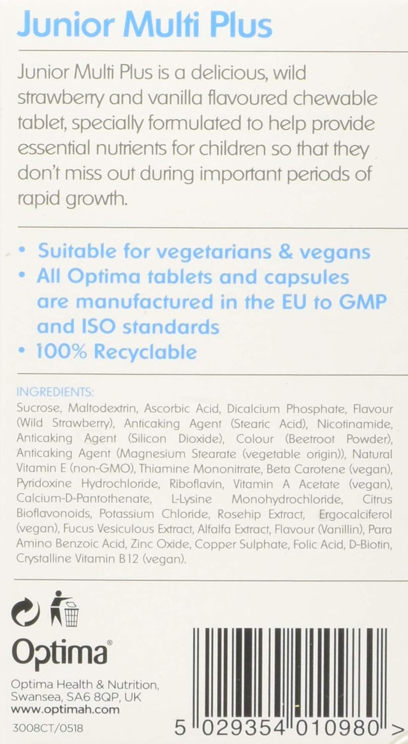 Optima Junior Multi Plus 60 Chewable Tablets – BigaMart