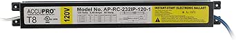 Accupro AP-RC-232IP-120-1 Electronic Fluorescent Ballast, 2-Lamp, T8 ...