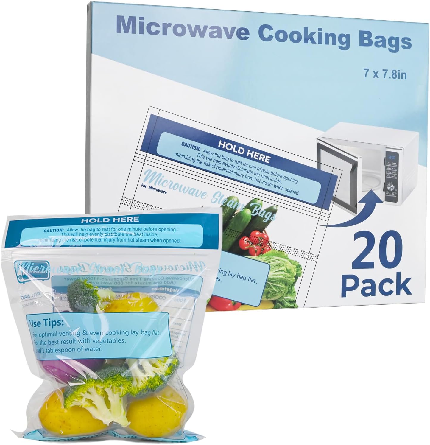 Amazon.com: Ziploc Zip'N Steam Cooking Bags, Medium, 10-Count (Pack of ...