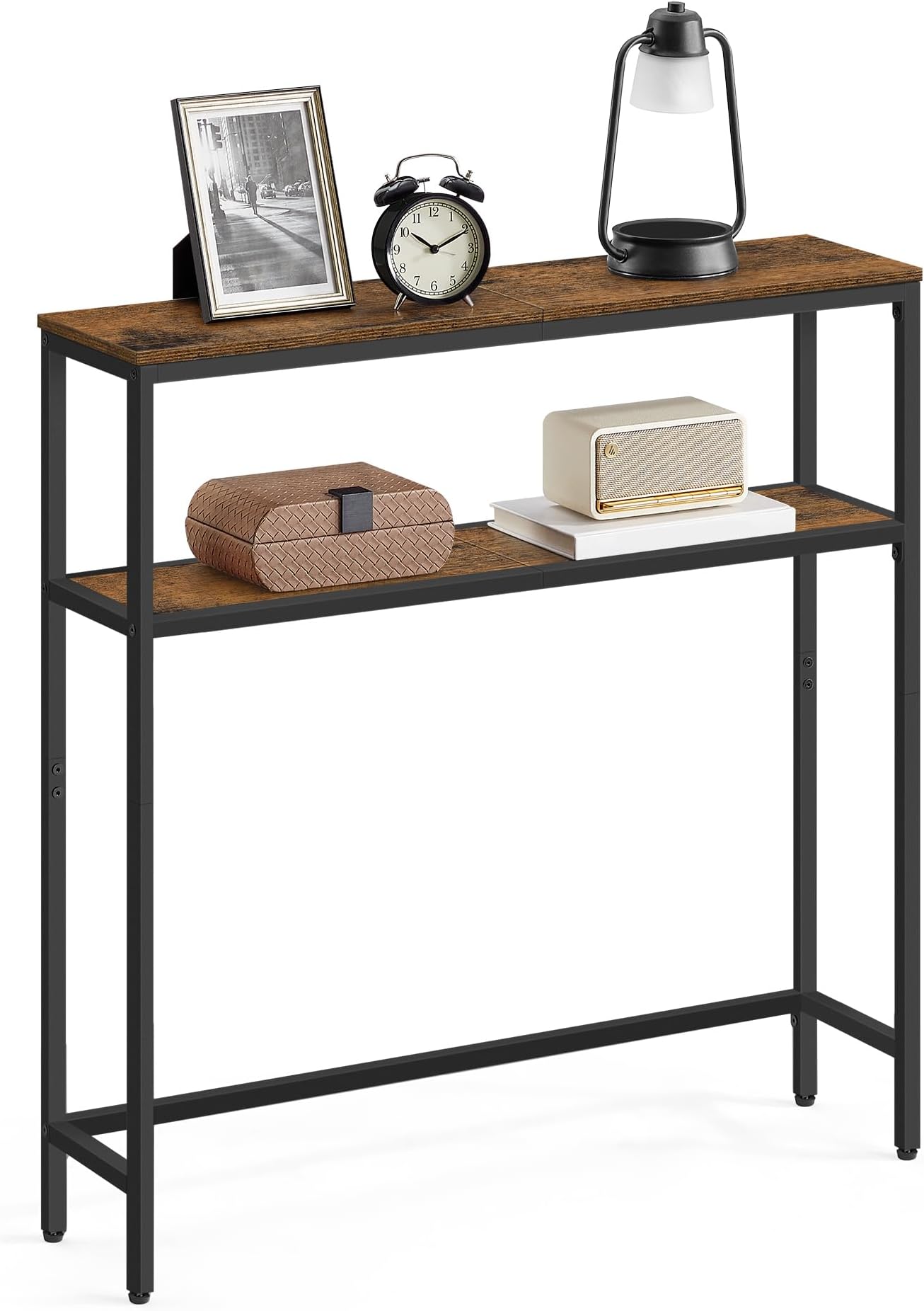 Amazon.com: Leick Home 214338 Empiria Wood Console Table with Metal ...