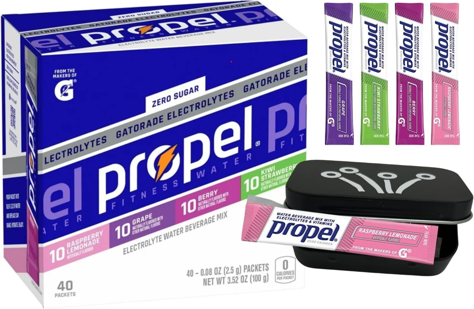 Amazon.com : Propel Powder Packets Drink Mix Singles Variety of 6 Lemon ...
