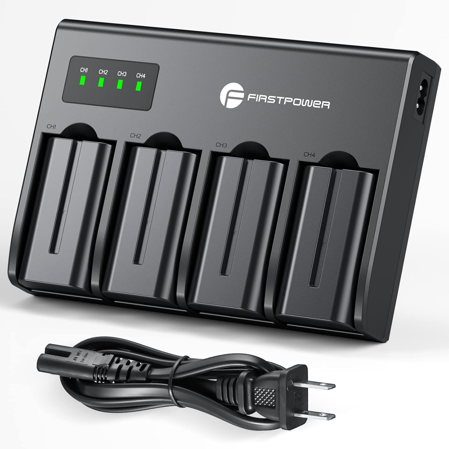 Buy FirstPower 4 Pack NP-F550 Batteries and 4-Channel Charger ...