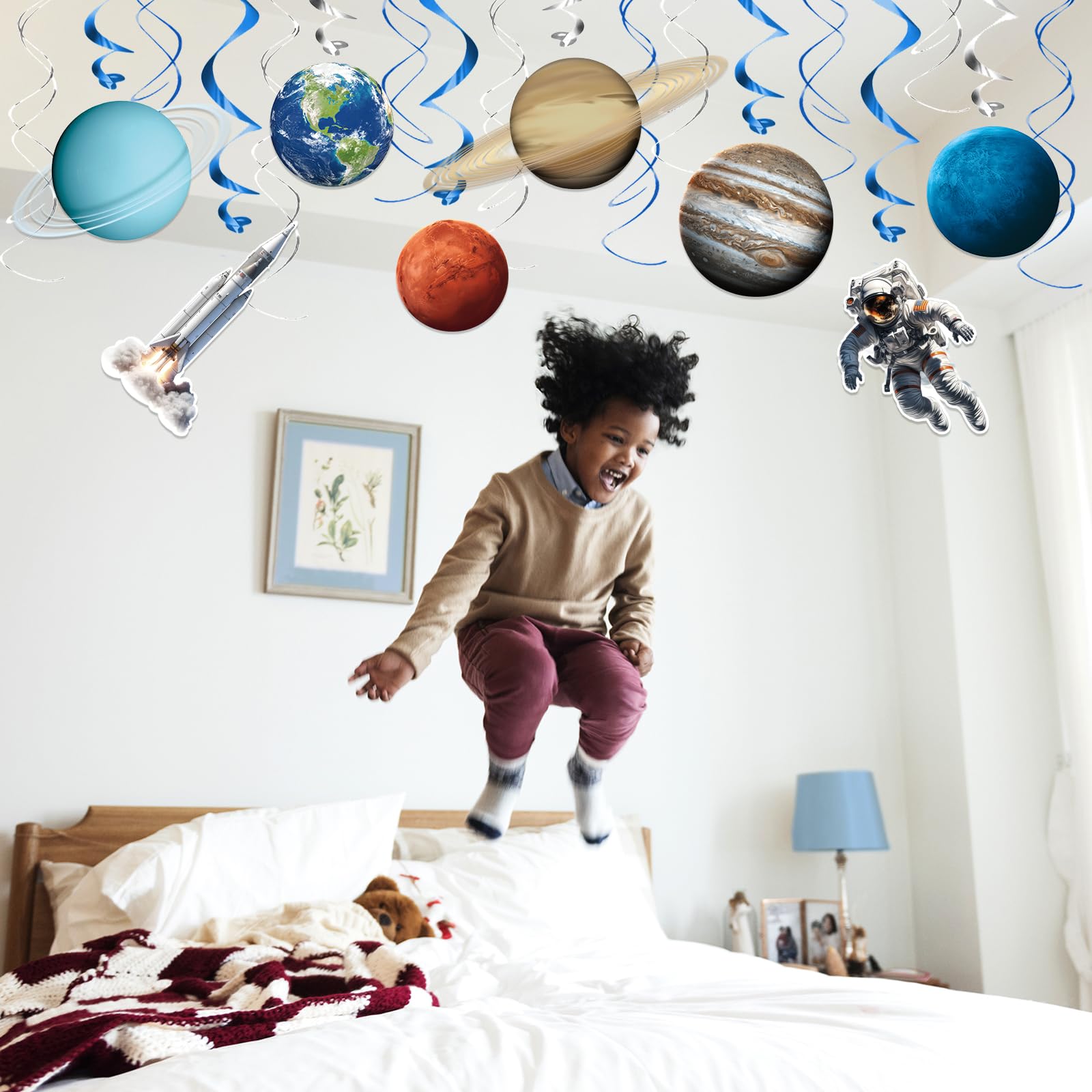 Snapklik.com : 30 Pcs Space Themed Party Decorations Space Hanging ...