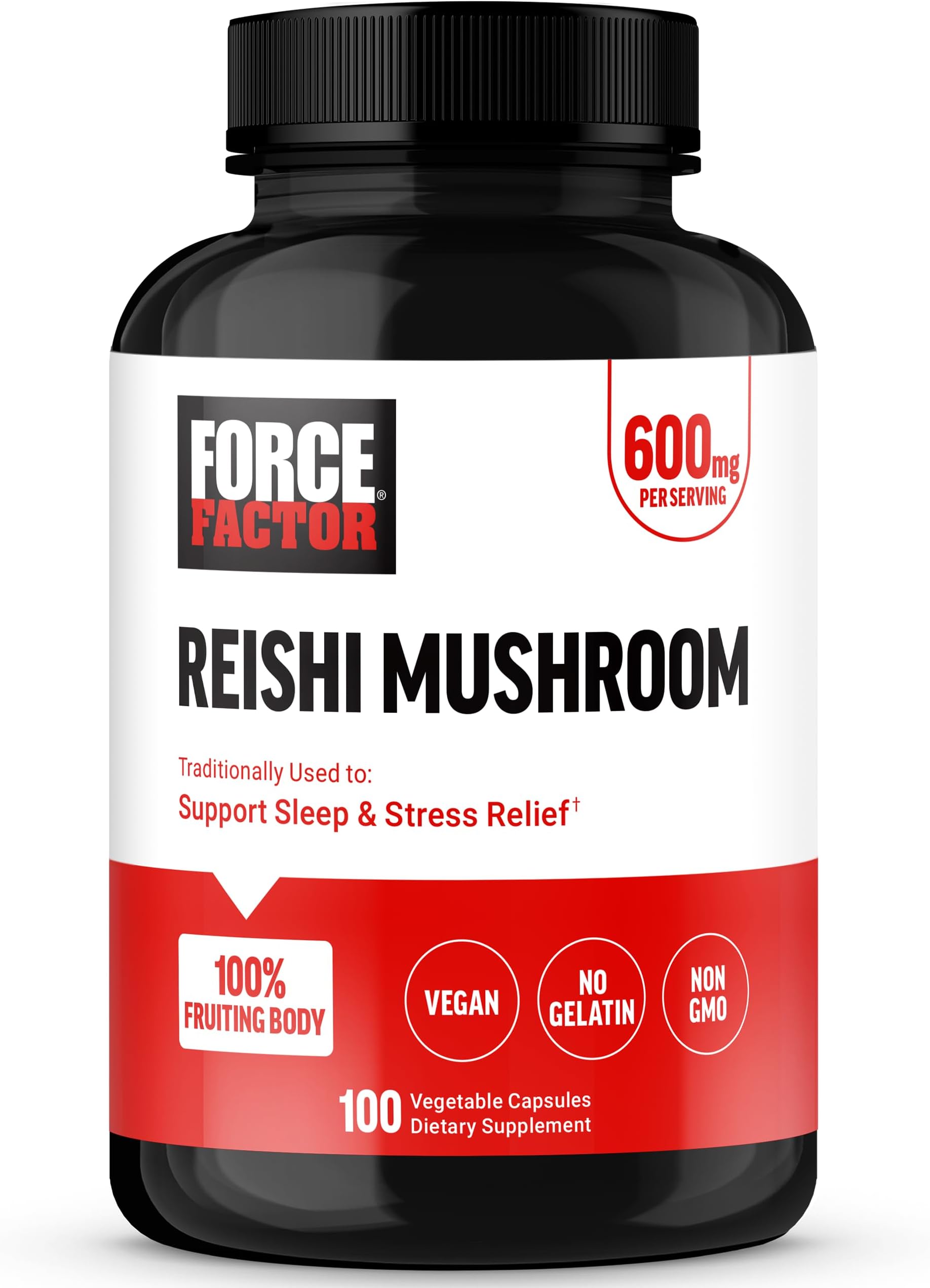 Amazon.com: FORCE FACTOR Reishi Mushroom Supplement, Stress Relief ...