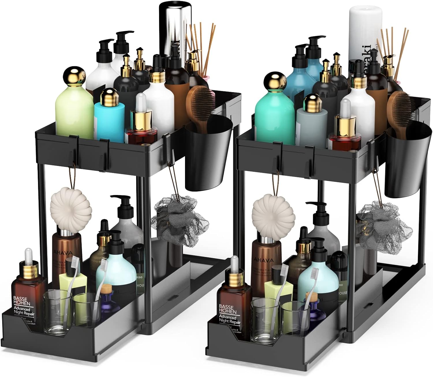 Amazon.com - Bugdaben Under Sink Organizer - 2 Tier Sliding Under ...
