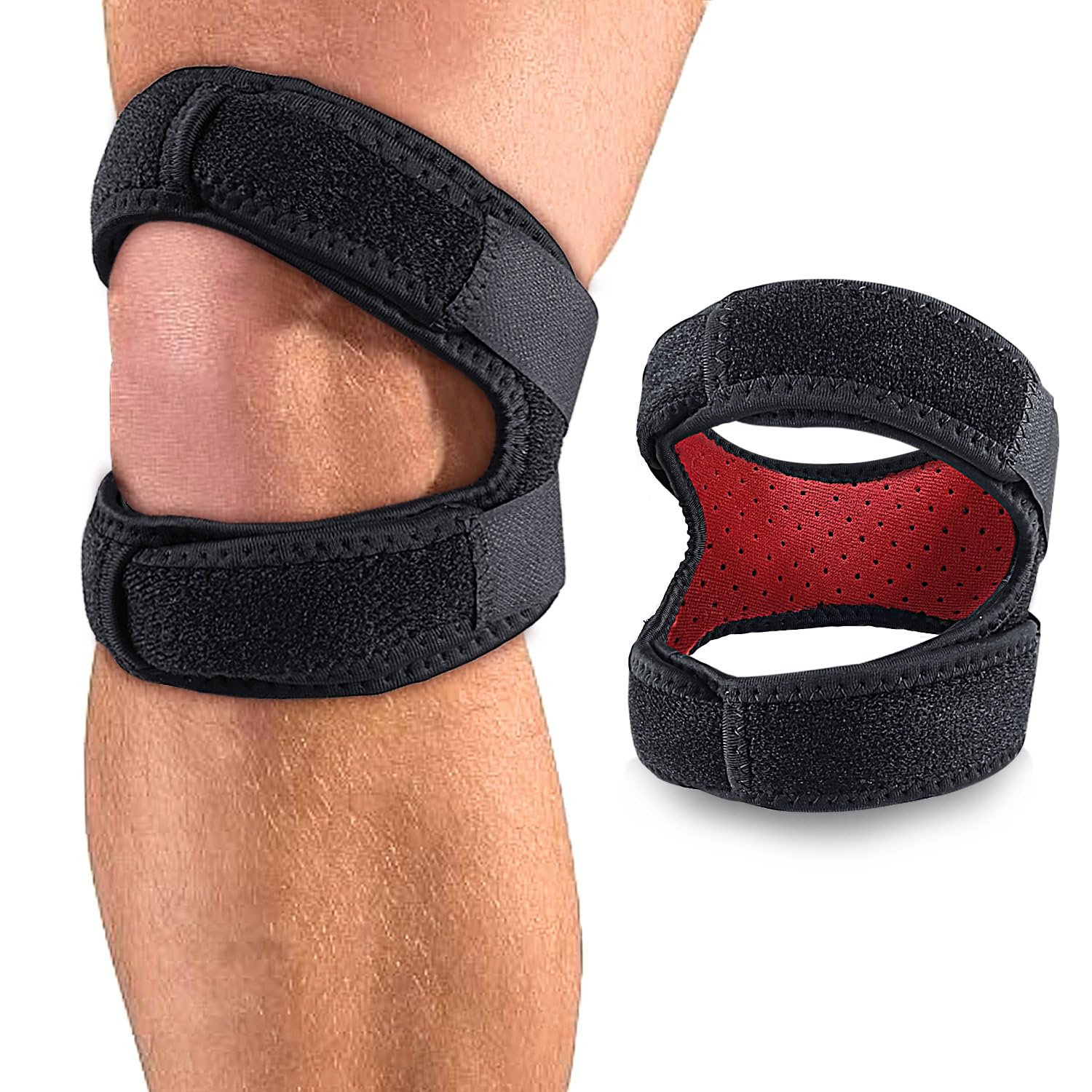 Patellar Tendon Support Strap Reduce Patellar Tendonitis for Knee Pain ...