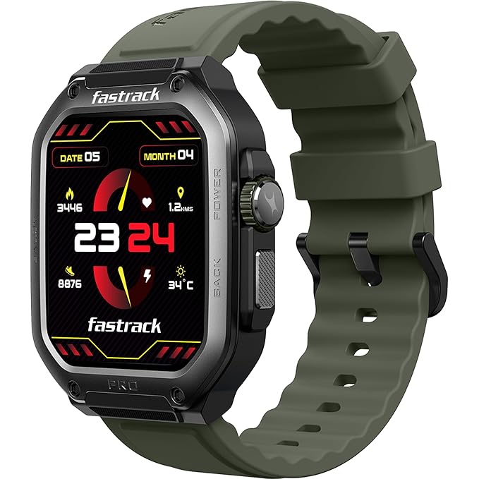 Fastrack Active Pro Rugged Smartwatch with 1.85" AMOLED Display with ...
