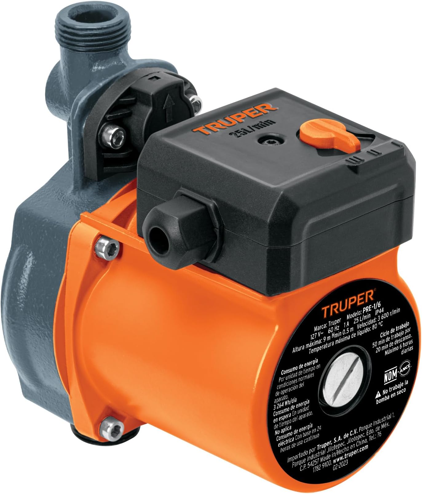 Amazon.com : Truper 1/6 HP Pressurizing Pump, Black, Industrial ...