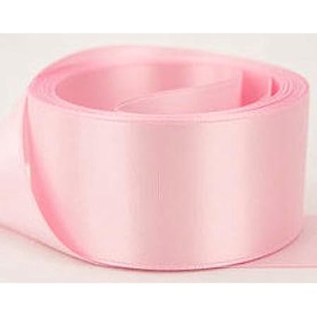 Light Pink Satin Ribbon - 50mm Wide - 5 Meter - GCS London : Amazon.co ...