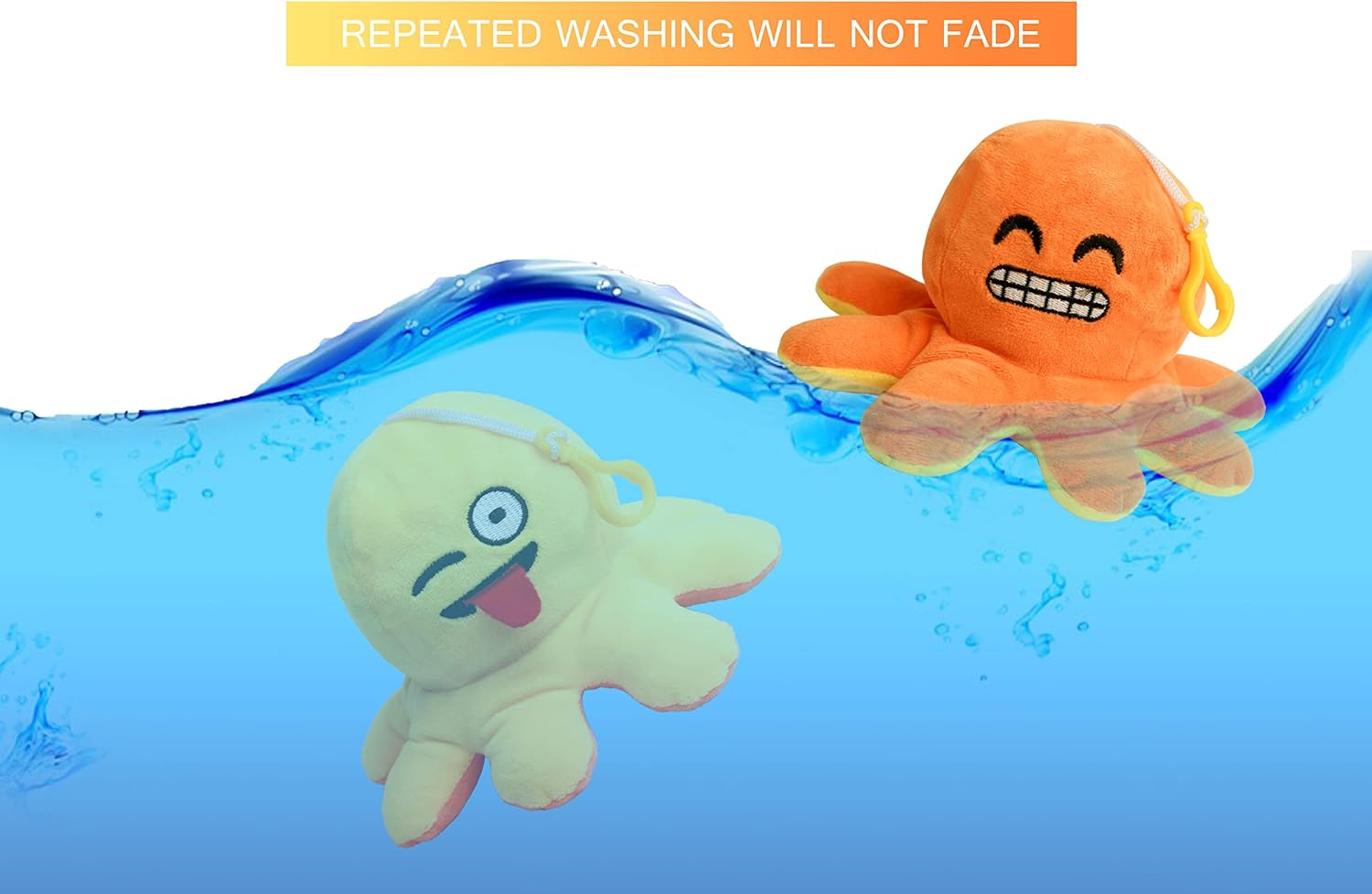 BubbleOoz Reversible Octopus plush with HOOK and THREAD, Octopus plush ...