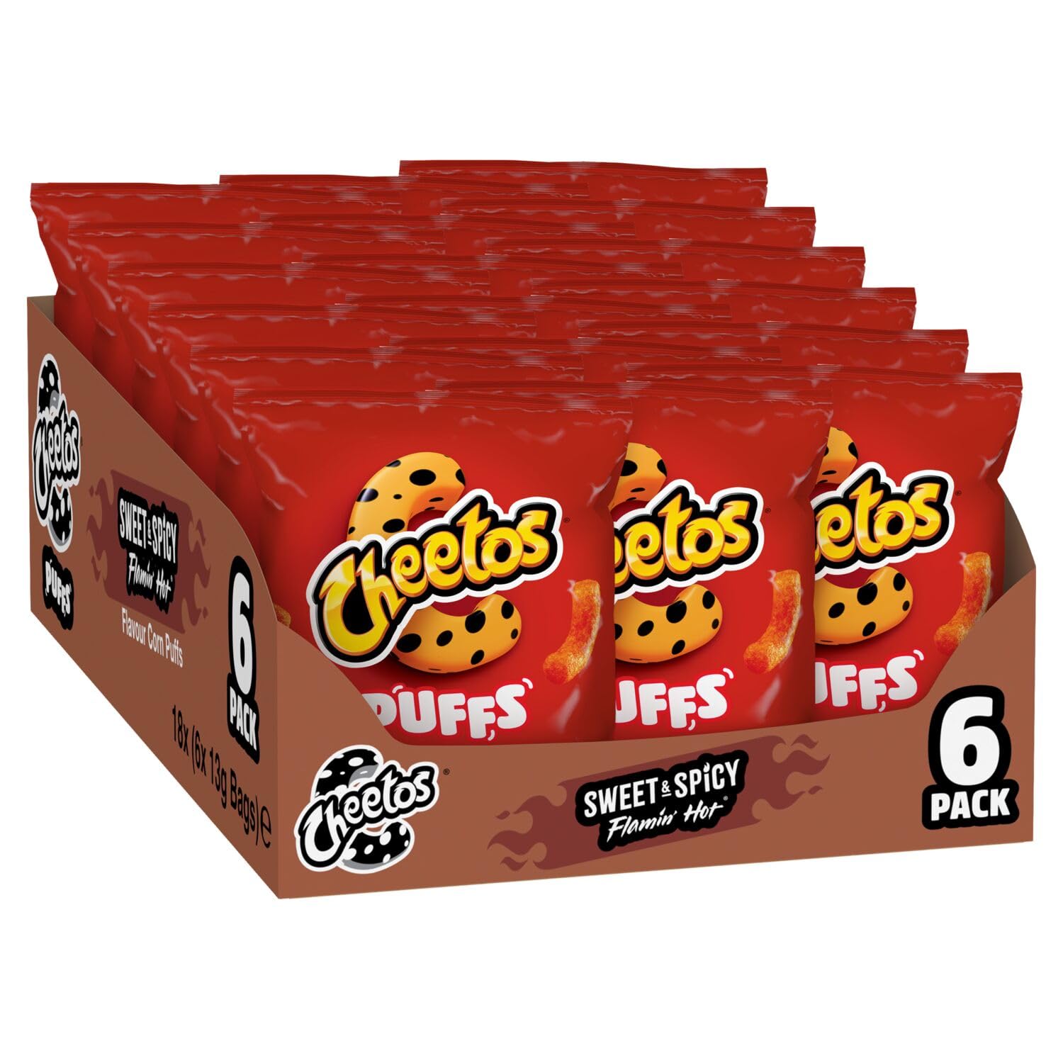 Cheetos Puffs Sweet & Spicy Multipack Crisps (Case of 18) : Amazon.co ...