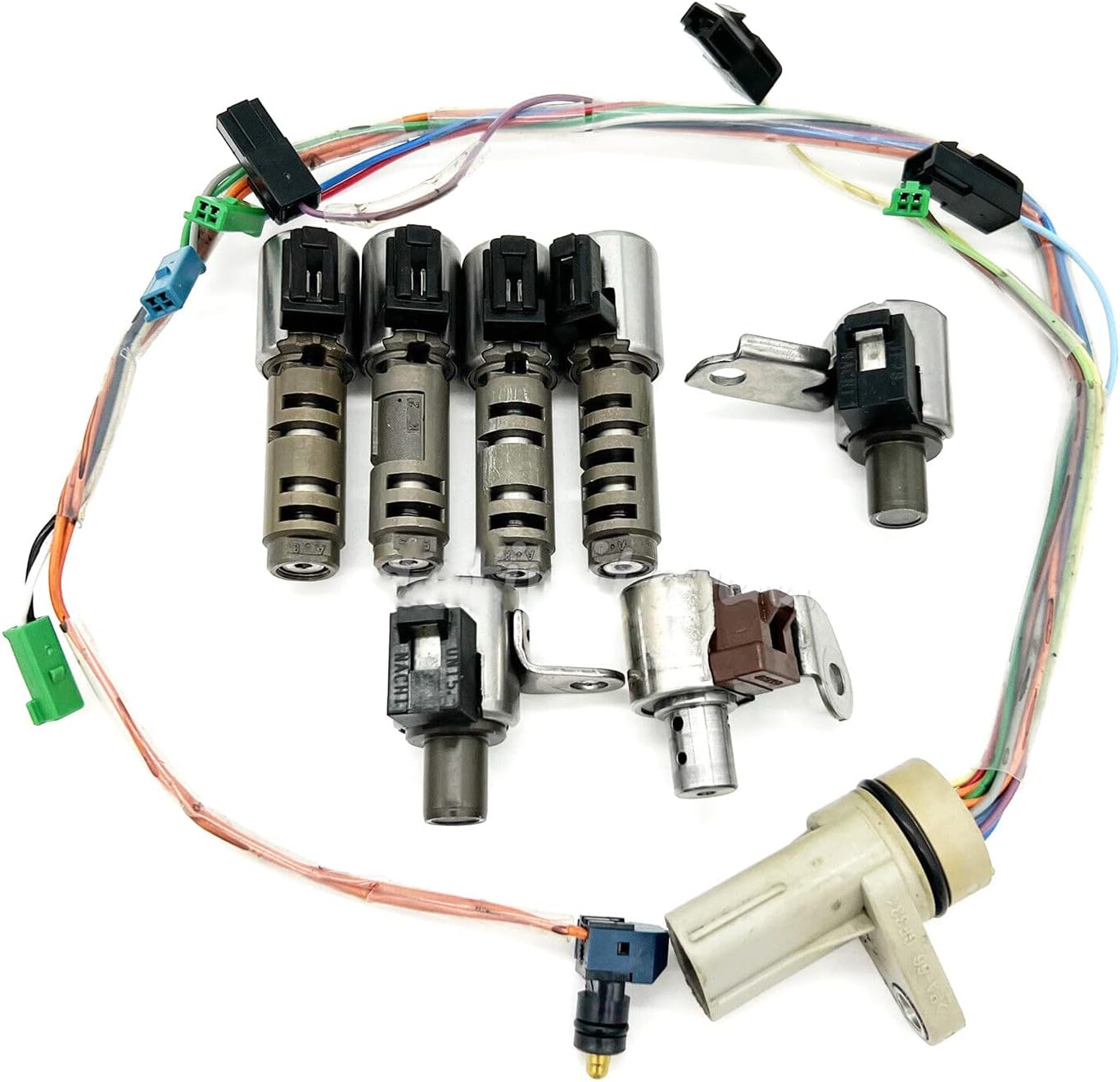 INGKAN U151 Kit de solenoide de transmisión con arnés, solenoides de ...