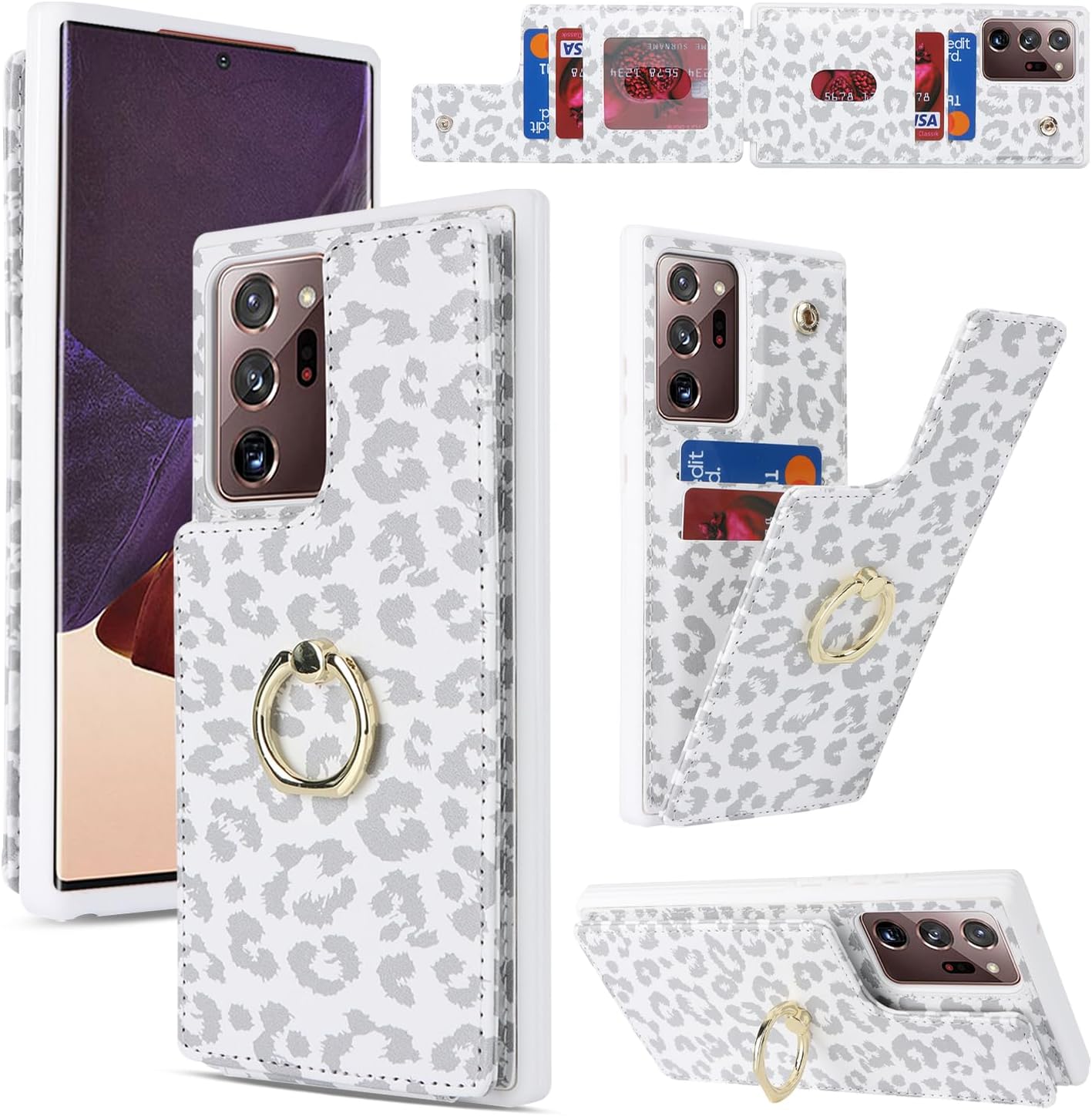 Amazon.com: Lipvina for Samsung Galaxy Note 20 Ultra 5G Case with Card ...