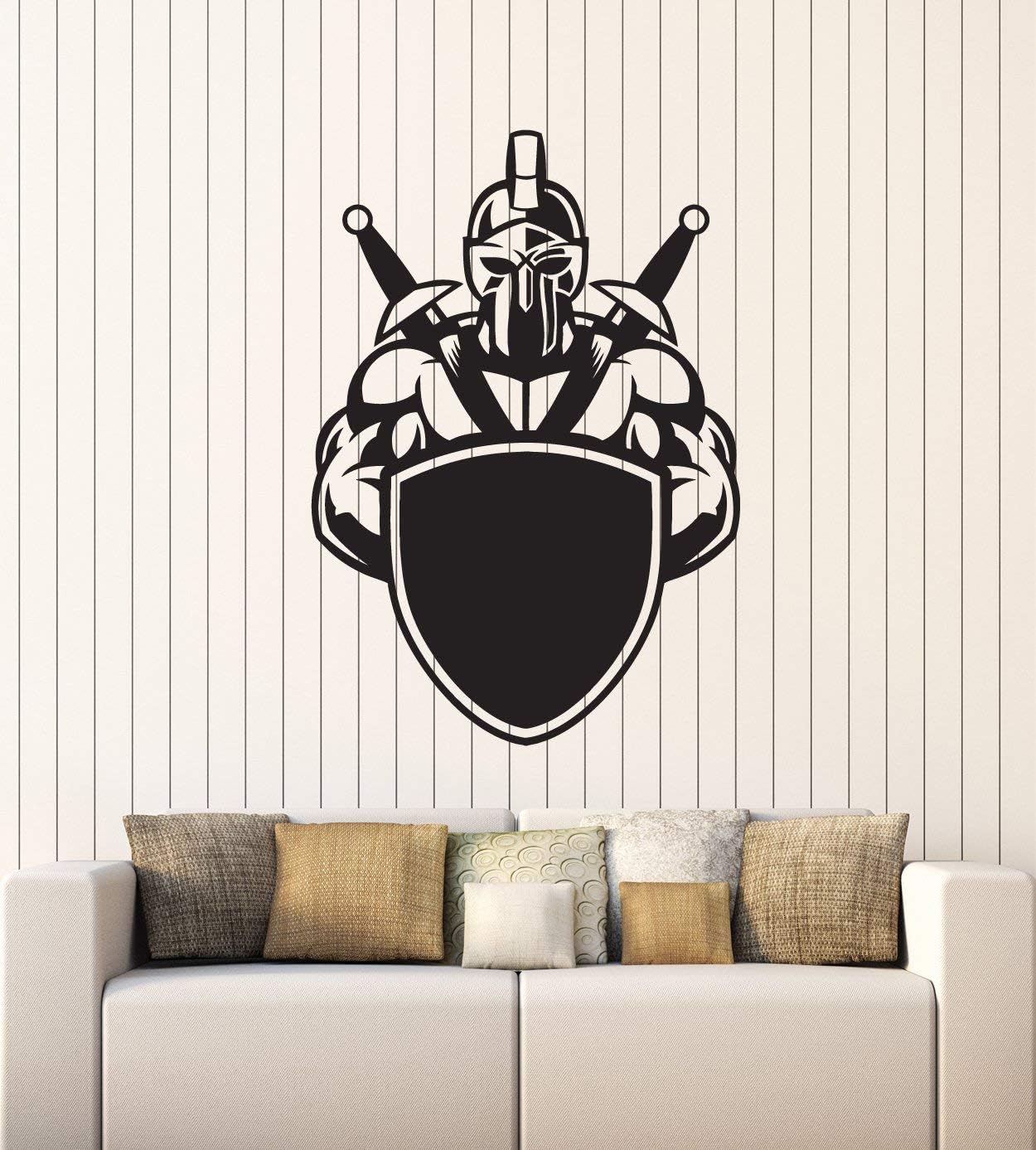 Amazon.com: Vinyl Wall Decal Gladiator with Shield Ancient Fighter ...