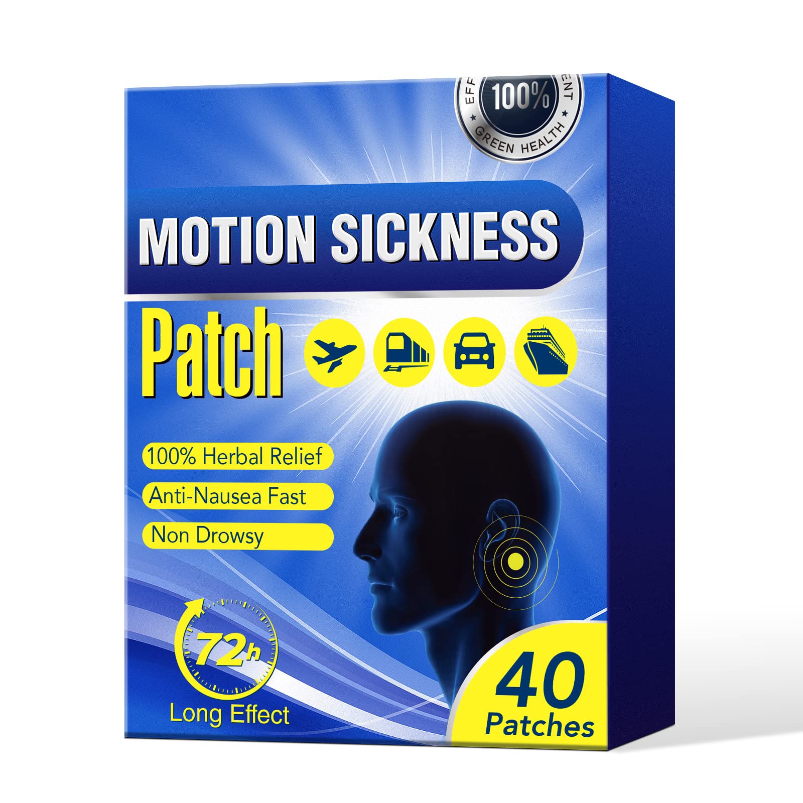 Motion Sickness Patches Car And Sea Sickness Sticker Anti Nausea ...