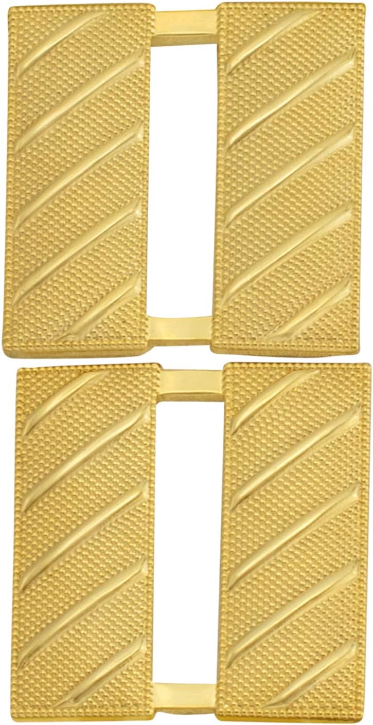 Amazon.com: Smith & Warren 1-1/8"H Captain bars Collar Brass Rank ...