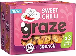 Graze Sweet Chilli Crunch Snack Packs, 3 x 31g : Amazon.co.uk: Grocery