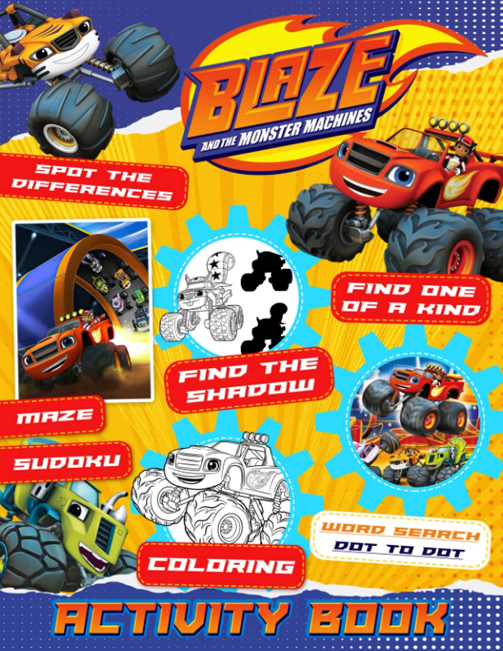 Blaze And The Monster Machines Activity Book Exclusive Adult Kid ...